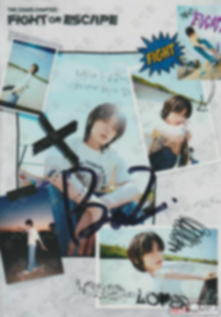 [AUTOGRAPHED] TXT The Chaos Chapter: FIGHT OR ESCAPE - Concept Photo ...