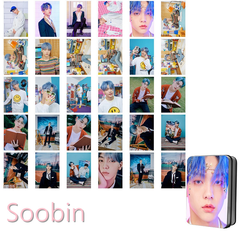 TXT Members Blue Hour LOMO Tin Case Set [30 pcs] (Fan-made) – TXT Universe