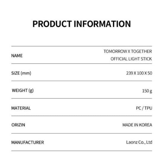 TXT LIGHT STICK VER. 1 [OFFICIAL] – TXT Universe